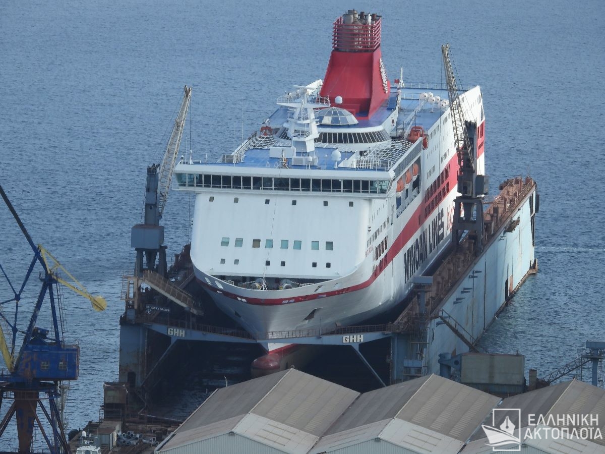 FESTOS PALACE: Ολοκληρώθηκε ο δεξαμενισμός του στο Νεώριο της Σύρου ...