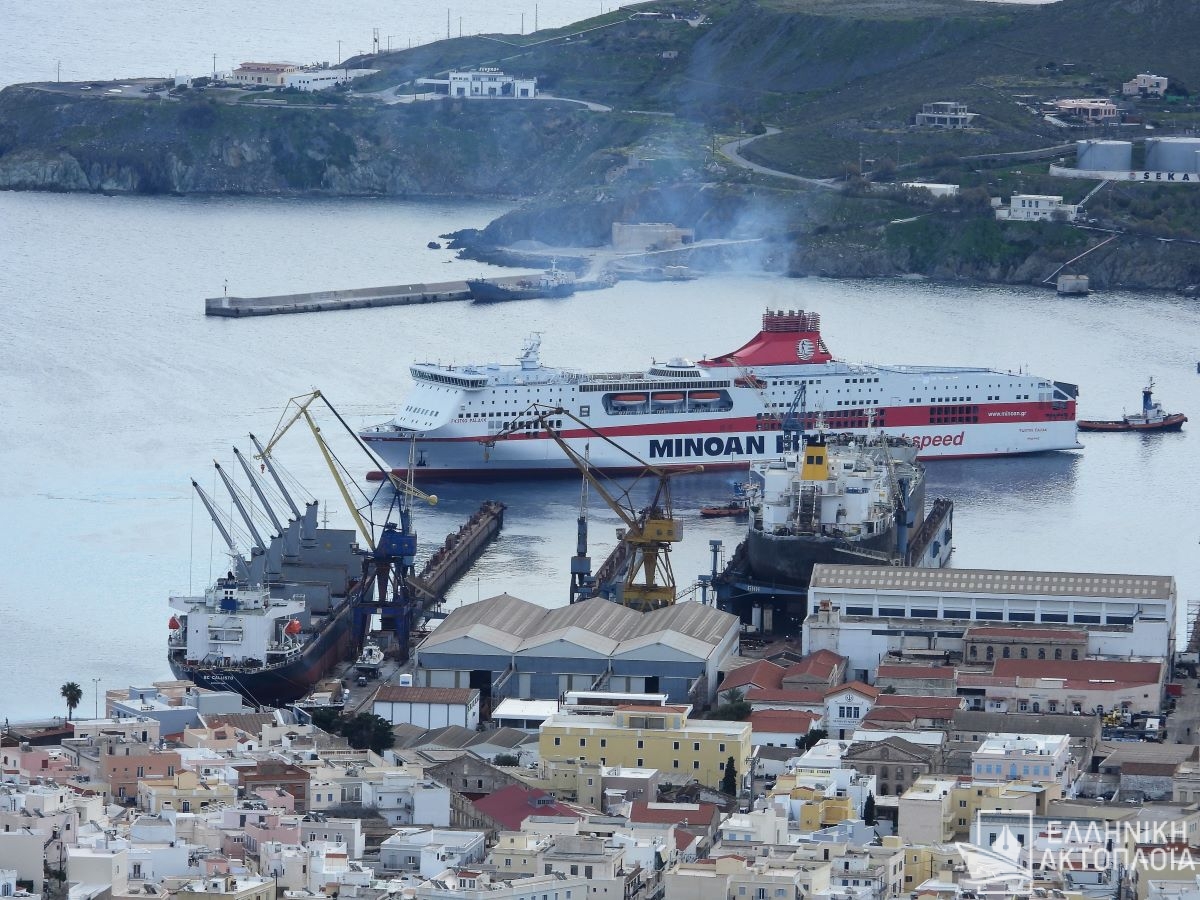 FESTOS PALACE: Ολοκληρώθηκε ο δεξαμενισμός του στο Νεώριο της Σύρου ...