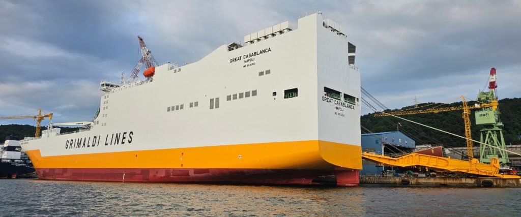 GRIMALDI GROUP: Παραδόθηκε το GREAT CASABLANCA, το πέμπτο Ro-Ro ...